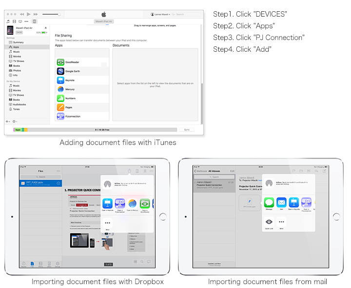Hitachi Projector for Business Use : Projector Quick Connection : Maxell